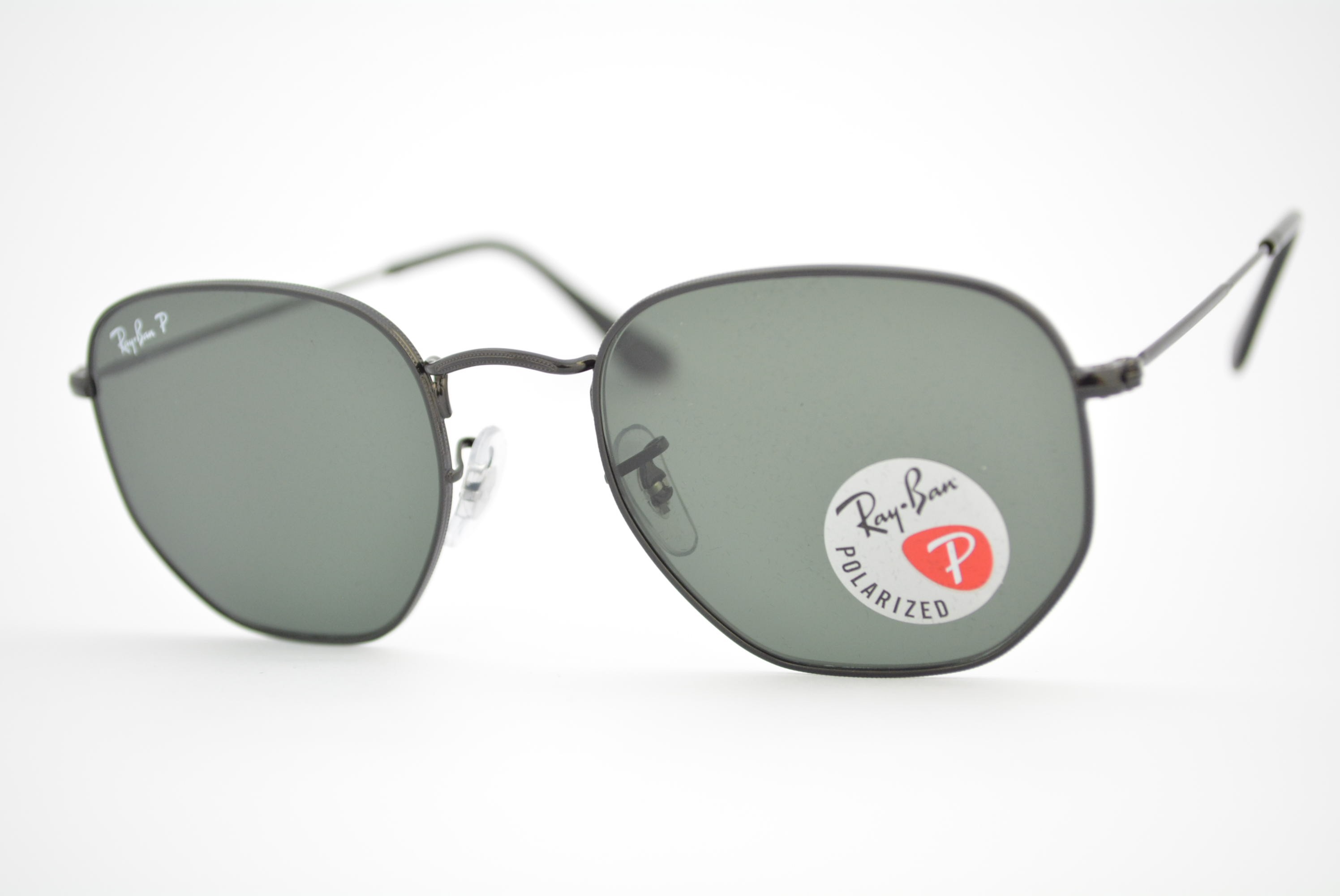 óculos de sol Ray Ban Hexagonal mod rb3548-N 002/58 tamanho 54 ...